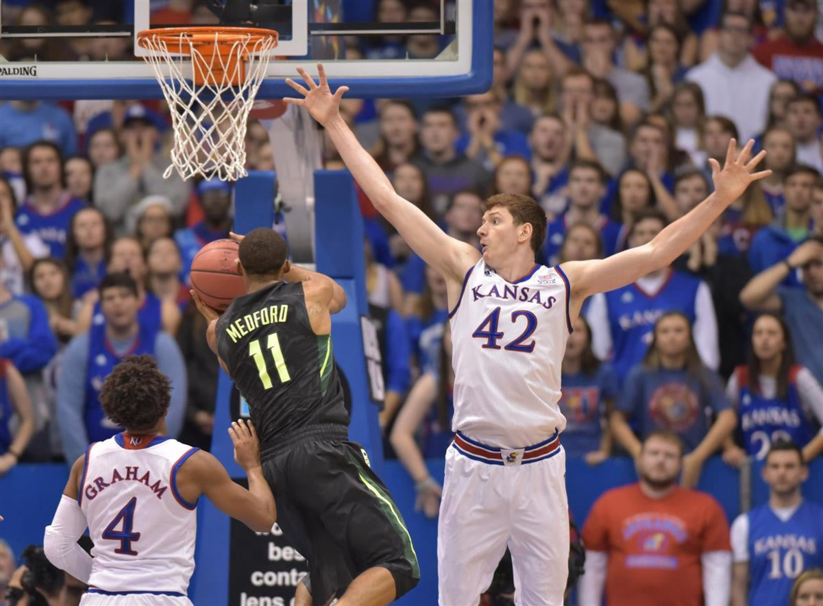 Junior Forward Hunter Mickelson Poses For A Photograph