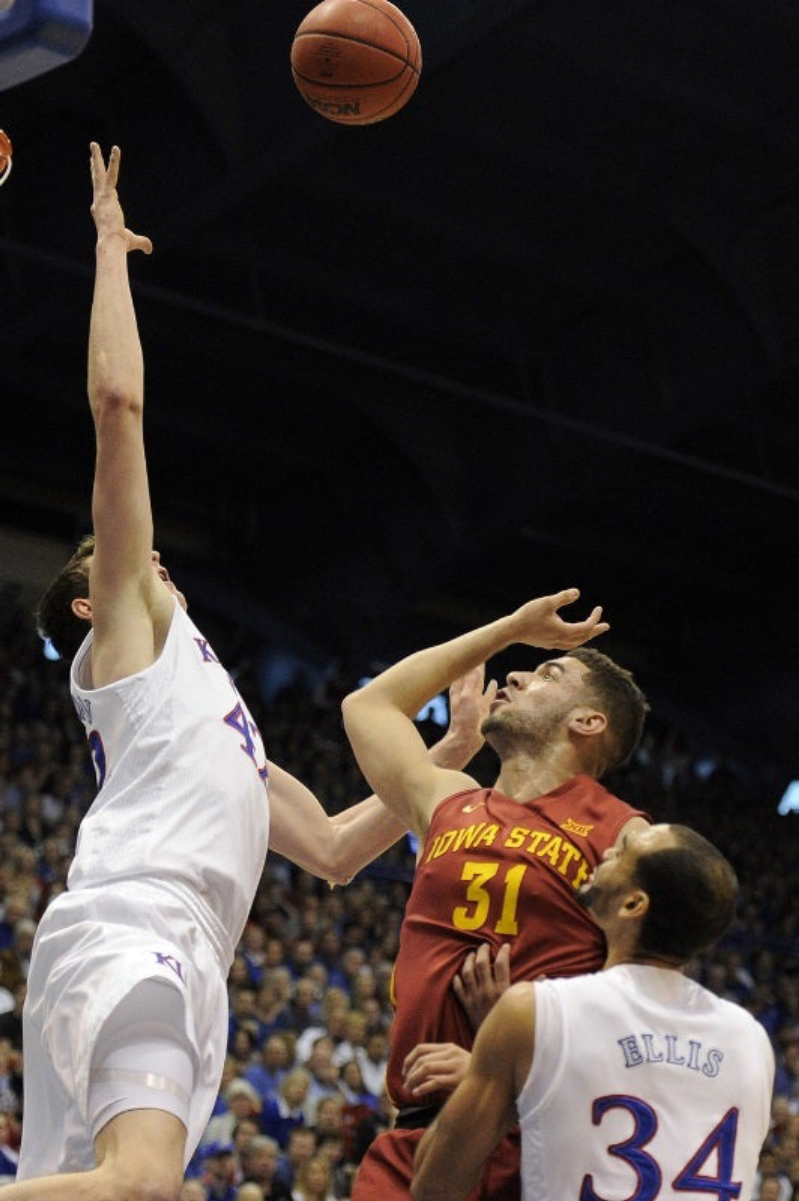 Junior Forward Hunter Mickelson Poses For A Photograph