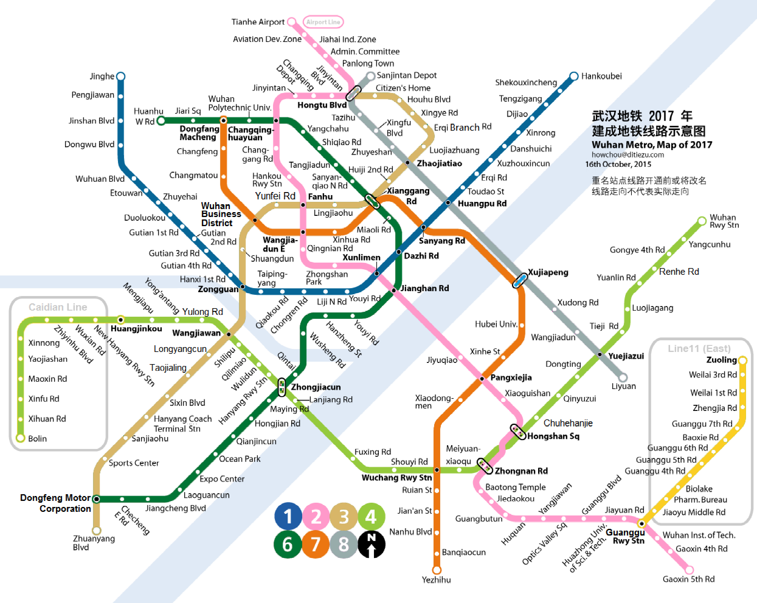 Fileroute Map Of Wuhan Metro Line 3svg