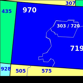 720 Area Code Map