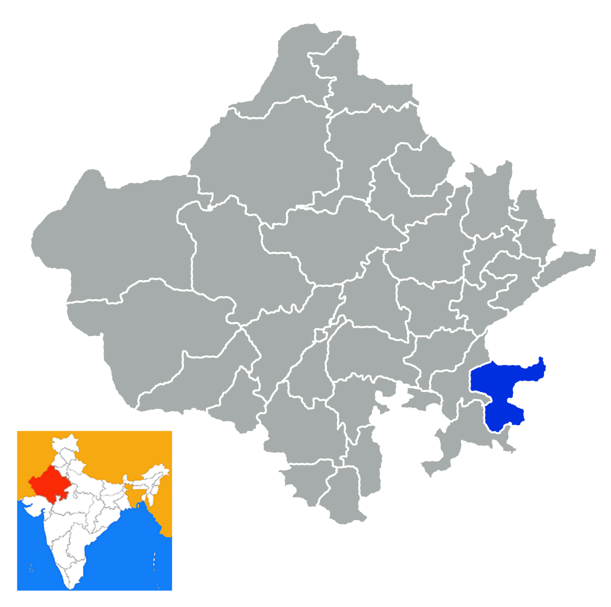 Baran District Map